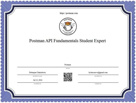 Debanjan Chakraborty On Linkedin Apicertification Postman Apiexpert