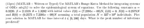 15pts Matlab Written Or Typed Use Matlabs