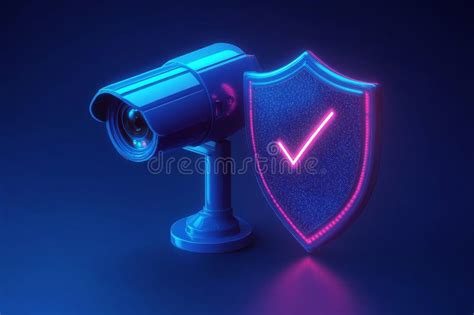 Cybersecurity System Advanced Surveillance For Network Protection And Data Security Stock Image