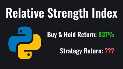 How To Calculate Relative Strength Index Rsi Indicator With Python Youtube