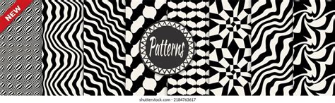 Abstract Weaves Seamless Background Pattern Set Stock Vector Royalty Free 2182834503