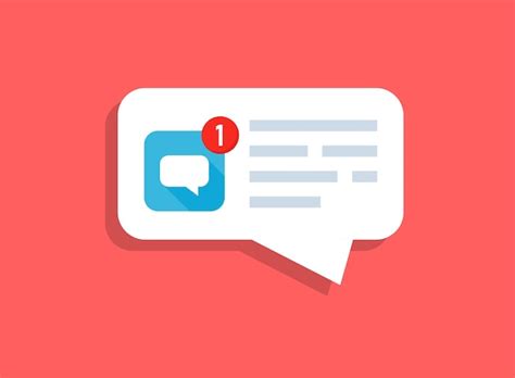 Premium Vector New Message Icon In Flat Style Incoming Inbox Email