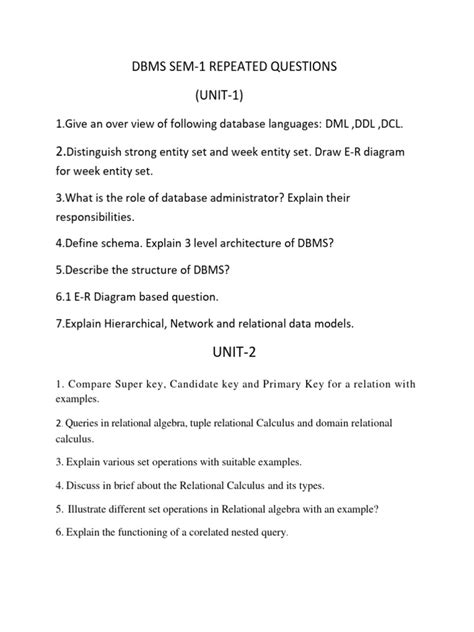 Dbms Sem Pdf Databases Relational Model