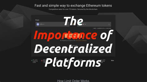 The Importance Of Decentralized Platforms