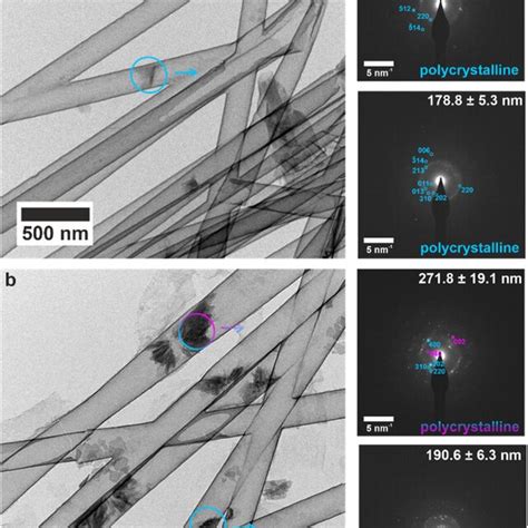 Tem Images And Corresponding Saed Patterns Of Calcium Sulfate Download Scientific Diagram