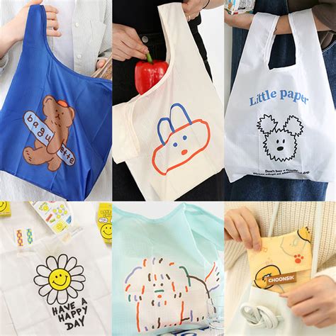 로마네 장바구니 시장가방 에코백 귀여운 포켓 바쿠 마켓백 위시버킷