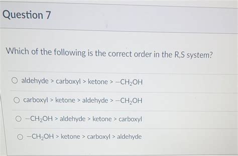 Solved Rank The Following Radicals In Order Of Increasing