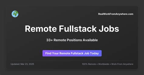 remote fullstack jobs work from anywhere