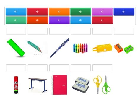 2nd CLASSROOM OBJECTS MATCH Match Up 2nd CLASSROOM OBJECTS MATCH Match Up
