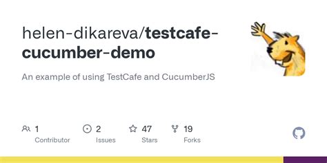 Github Helen Dikareva Testcafe Cucumber Demo An Example Of Using Testcafe And Cucumberjs