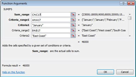 Sumifs Function Sage Intelligence