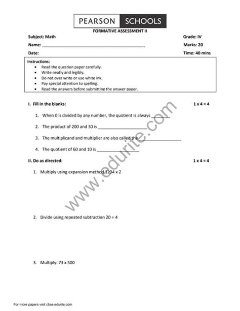 Class 6 Cbse Science Question Paper Fa 2 Pdf
