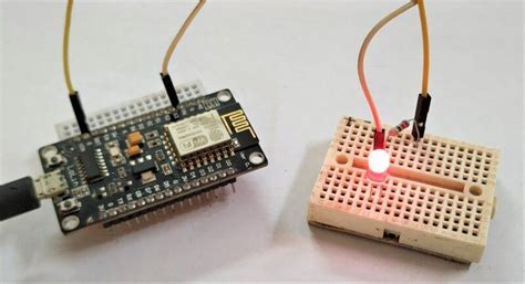 NodeMCU Webserver Led Using LAN Esp Control LED Via Webserver