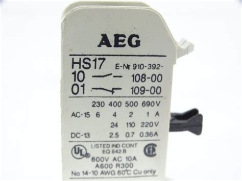 Eec Aeg Hs17 10 01 Contact Block
