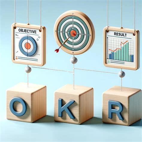 Premium Photo OKR Objectives And Key Results Framework Visualization