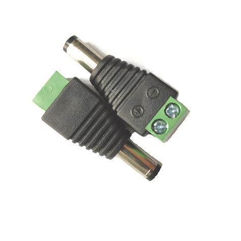 2 Pcs 5 5mm X 2 5mm Dc Power Diy Tuning Fork Plug Adapter Male