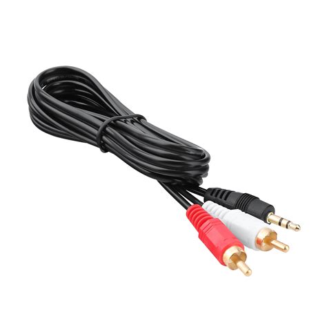 Pgendar 3 5mm To 2 Rca Audio Aux In Cable For Behringer Nox606 Ddm4000 Digital Dj Mixer