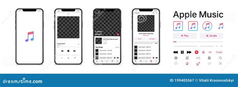Apple Music App Music App Interface Template On Apple Iphone Mockup Mobile Ui Social Speech