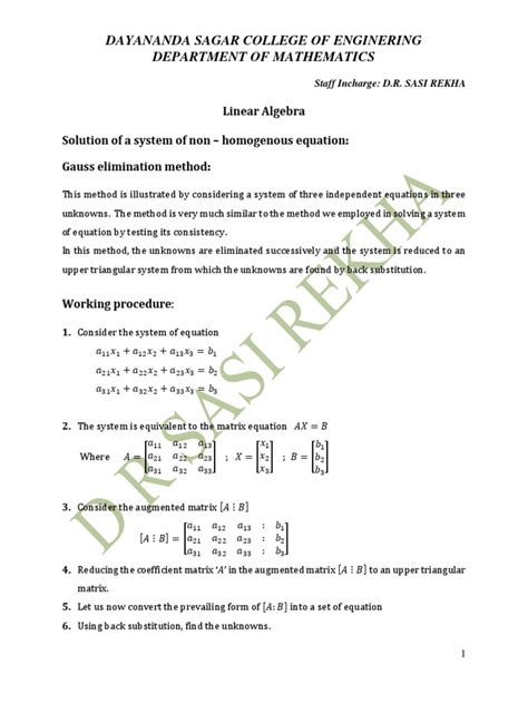 1 3 gauss elimination method pdf equations mathematics of computing