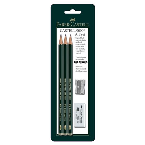 Castell® 9000 Art Set - Assortment of 3 with accessories - #800029 ...