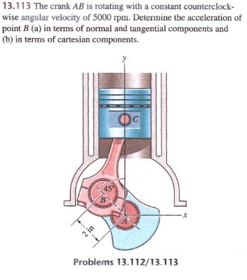 Solved The Crank AB Is Rotating With A Constant Chegg