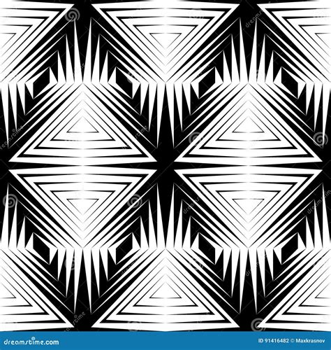 Seamless Stripe And Line Pattern Stock Vector Illustration Of Regular Mosaic 91416482