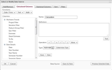 Calculated Columns · Digital Ai Agility