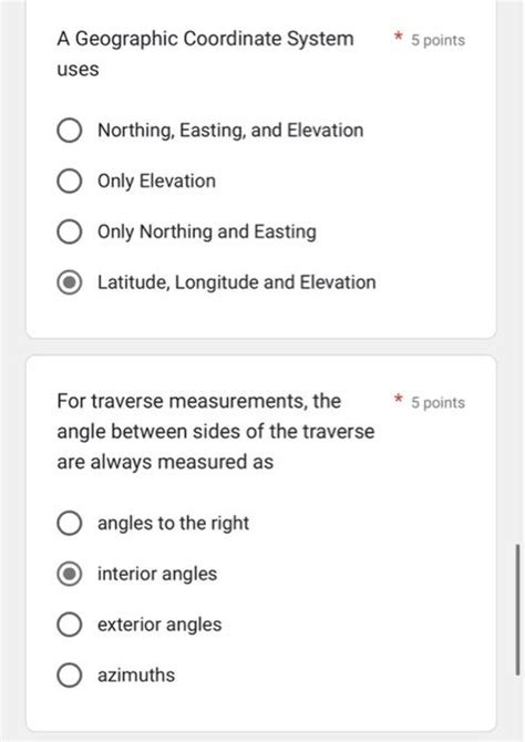Solved A Geographic Coordinate System Uses Northing