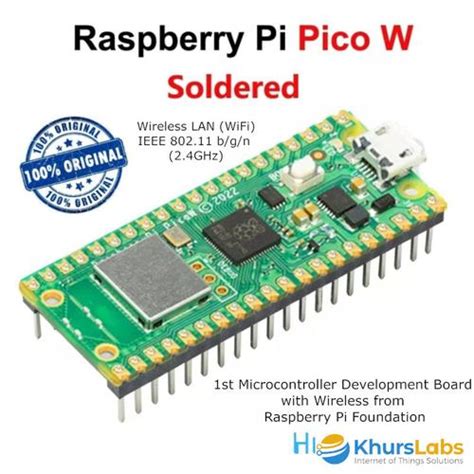 jual raspberry pi pico rp2040 w wifi 2 4ghz 802 11n wireless blm