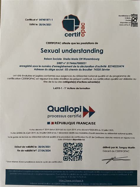 Sexual Understanding Formation Professionnelle En Structure