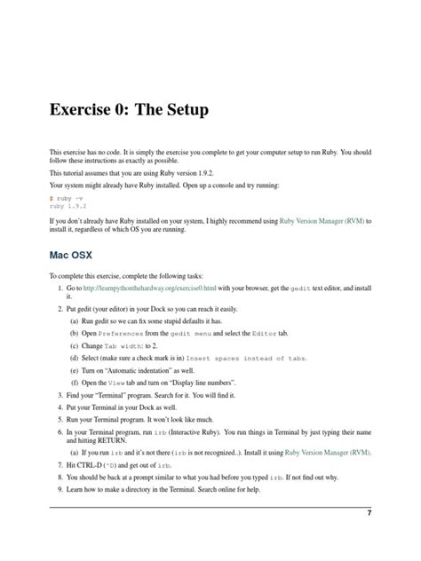 Learn Ruby The Hard Way Part 2 Pdf Tab Gui Command Line Interface