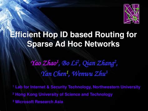 Ppt Efficient Hop Id Based Routing For Sparse Ad Hoc Networks Powerpoint Presentation Id3312736