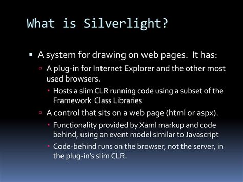 Introduction To Silverlight Ppt Download