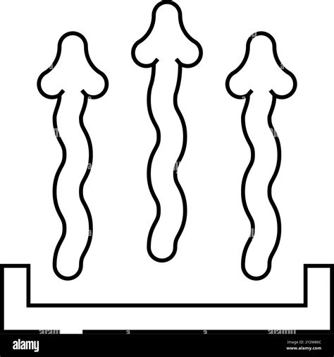 Heat Symbol Line Icon Vector Illustration Stock Vector Image And Art Alamy