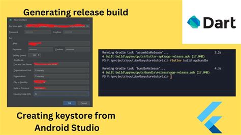 generating release build in flutter another way to create keystore