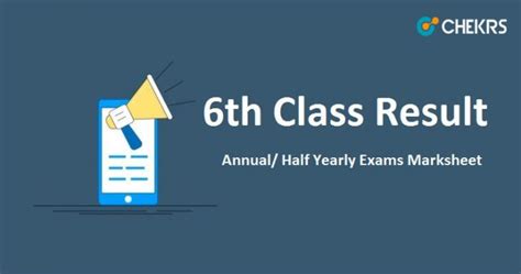 6th Class Result 2024 Out Annual Exams Marksheet Results Name Wise