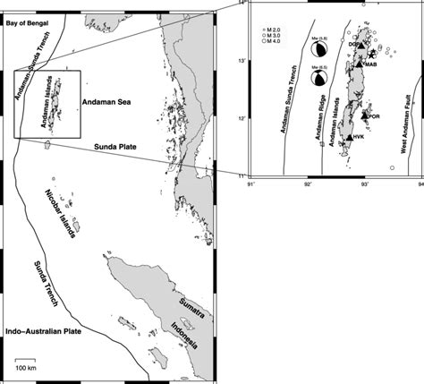 Map Showing The Tectonic Features Of The Andaman Region The Small