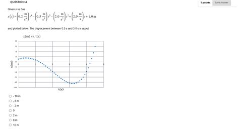 Solved QUESTION Given X Vs T As Chegg Com