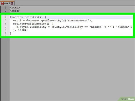 Cómo Hacer Que El Texto Parpadee En Html 10 Pasos