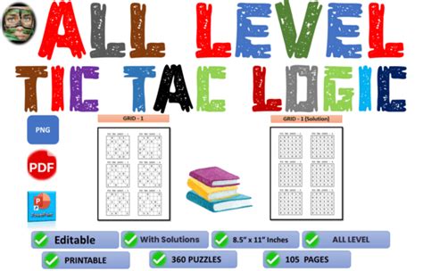 Tic Tac Logic Solvers Guide All Level Graphic By Ame⭐⭐⭐ · Creative Fabrica