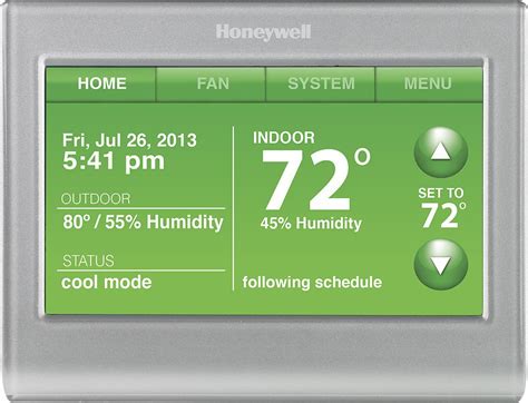 Honeywell Smart Thermostat Wi Fi Touchscreen Works With Amazon Alexa Silver