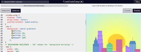 Learn Css Variables By Building A City Skyline Step 113 Html Css