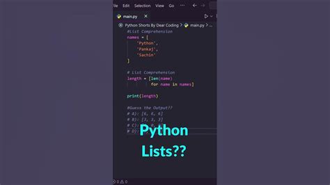 python lists length counting trick python coding programming