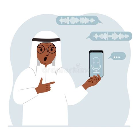 A Man Holds A Smartphone Using A Voice Assistant Application Voice Recognition Concept Stock