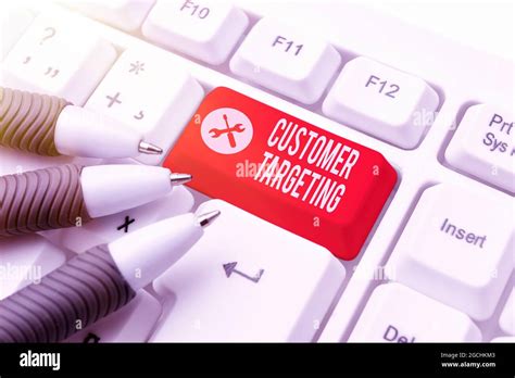 Handwriting Text Customer Targeting Conceptual Photo Business Process That Defines Which