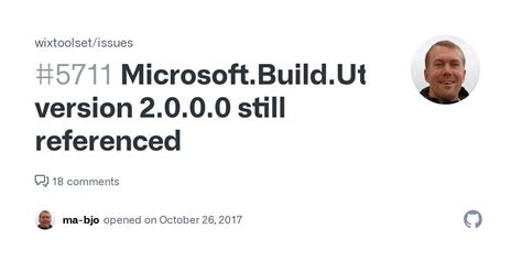 Microsoftbuildutilities Version 2000 Still Referenced · Issue 5711 · Wixtoolsetissues