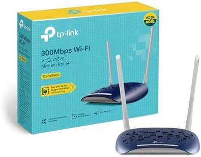 TP Link 300 Mbps Wireless N VDSL ADSL Modem Router Single Band Broadband Speed Up To 100 Mbps