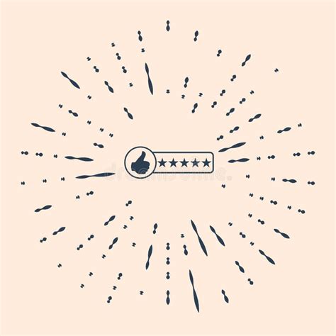 Set Consumer Or Customer Product Rating Icon Isolated On Black And White Background Vector