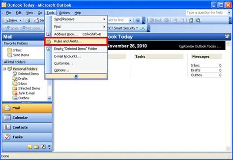 microsoft outlook rules explained for 3 versions