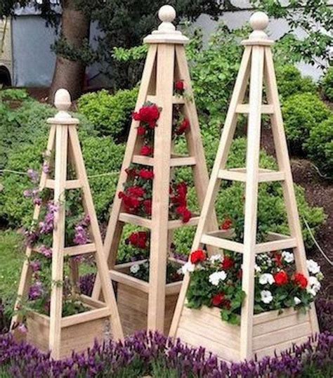 Wood Obelisk Plans Garden Diy Obelisk For Roses At Home With Ashley